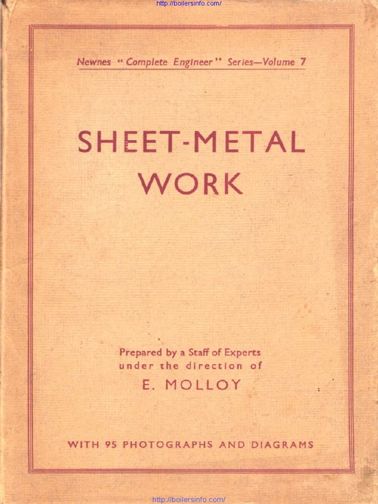Workshop Practice Series 08 - Sheet Metal Work | PDF | Sheet Metal | Solder