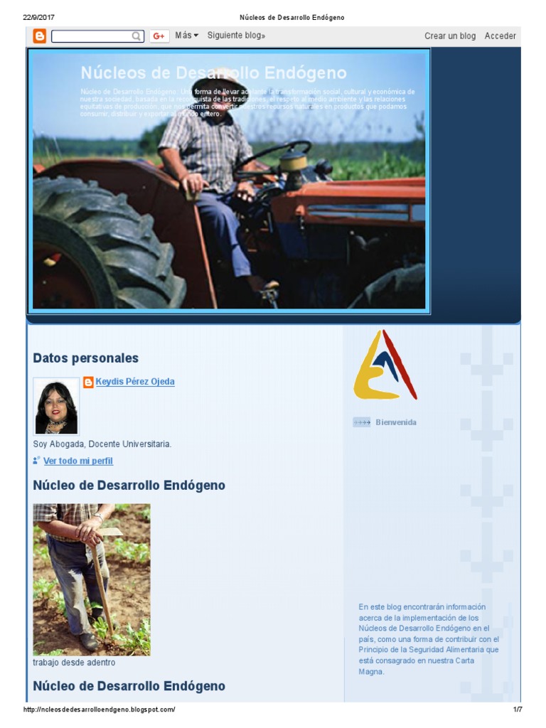 Núcleos de Desarrollo Endógeno | PDF | Agricultura | Desarrollo sostenible