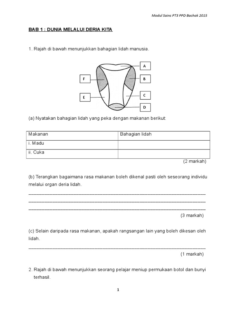 Latihan Topikal Sains f2 | PDF
