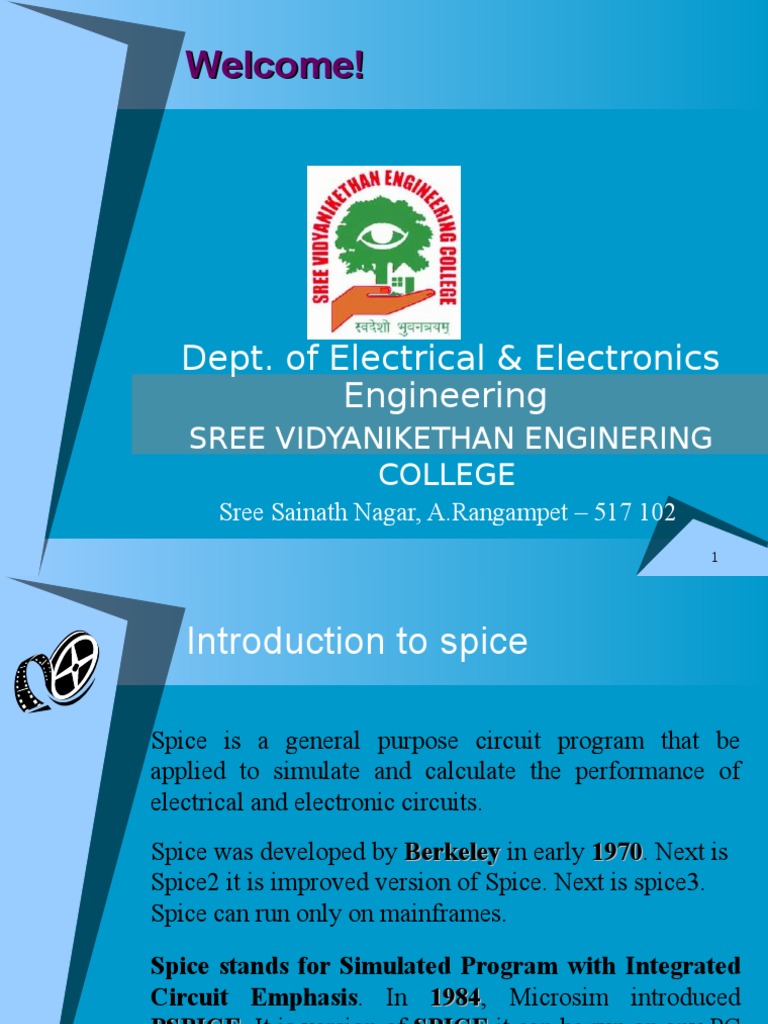 Pspice Introduction | PDF | Spice | Electrical Network