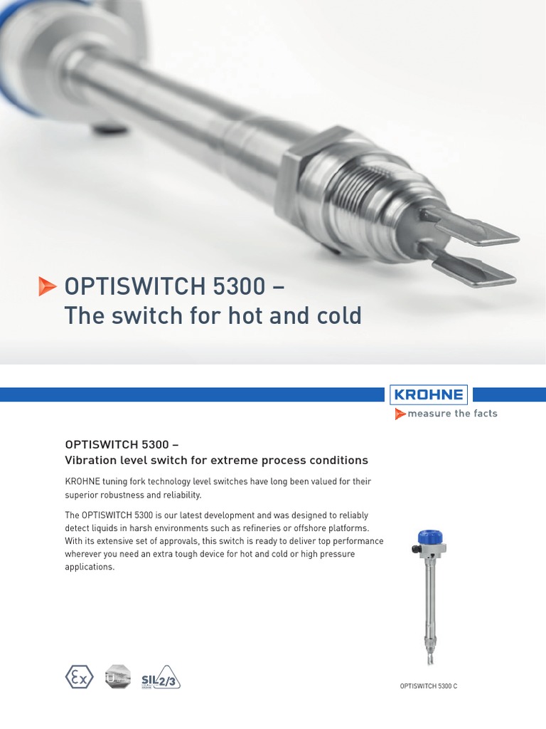 Optiswitch 5300 - The Switch For Hot and Cold | PDF | Boiler | Oil Refinery