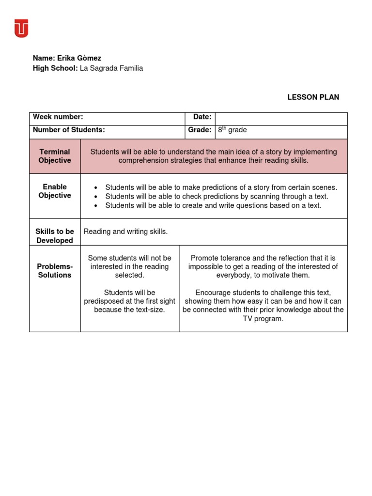 Lesson Plan - Scooby Doo | PDF | Lesson Plan | Reading Comprehension