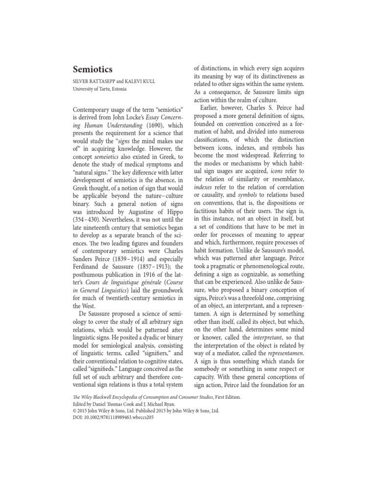 Semiotics PDF | PDF | Semiotics | Linguistics