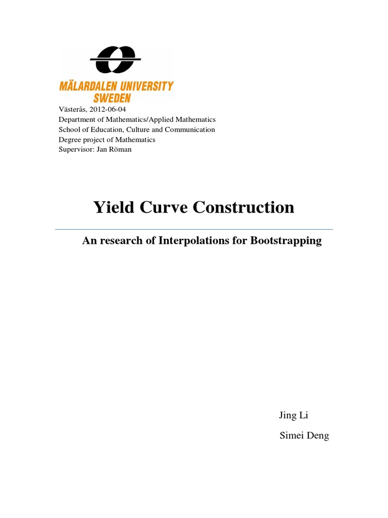 Yield Curve Construction | PDF | Interpolation | Discounting