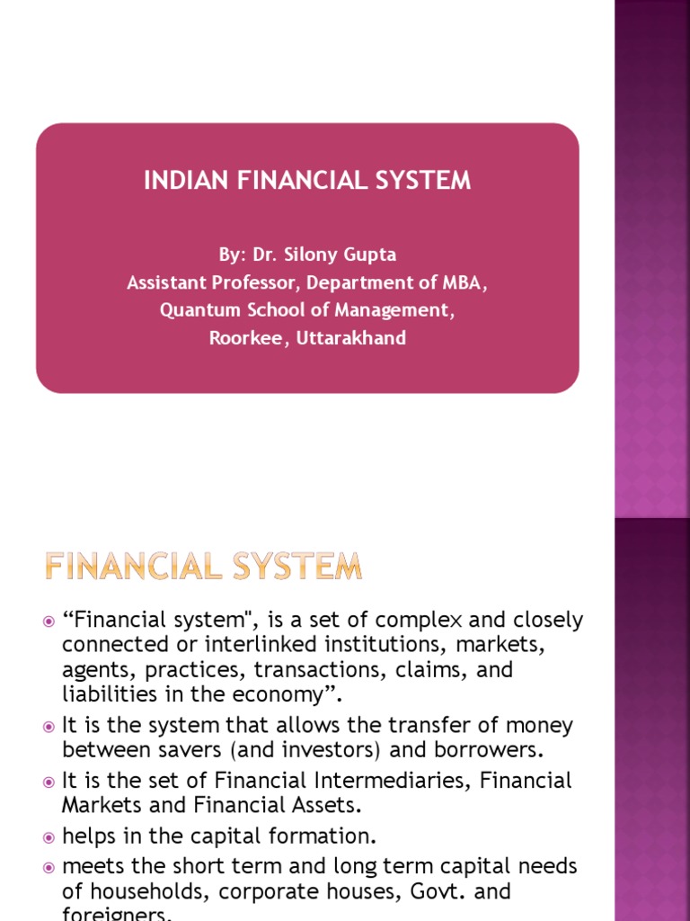 Structure of Fin Sys | PDF | Financial Markets | Securities (Finance)
