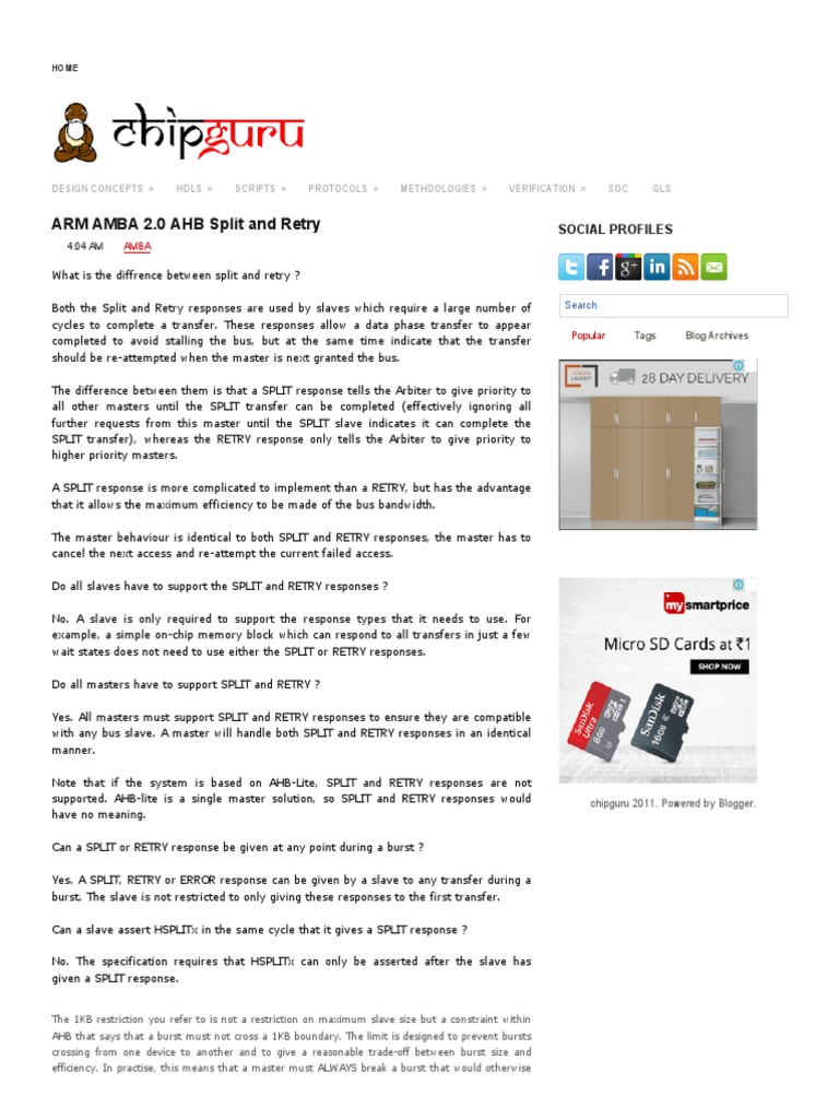 Arm Amba Ahb Split & Retry | PDF | Areas Of Computer Science | Telecommunications