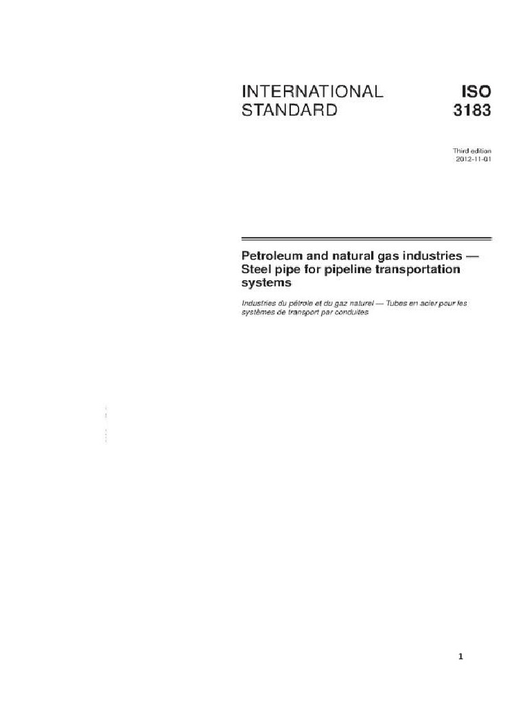 Iso 3183 2012 PDF | PDF