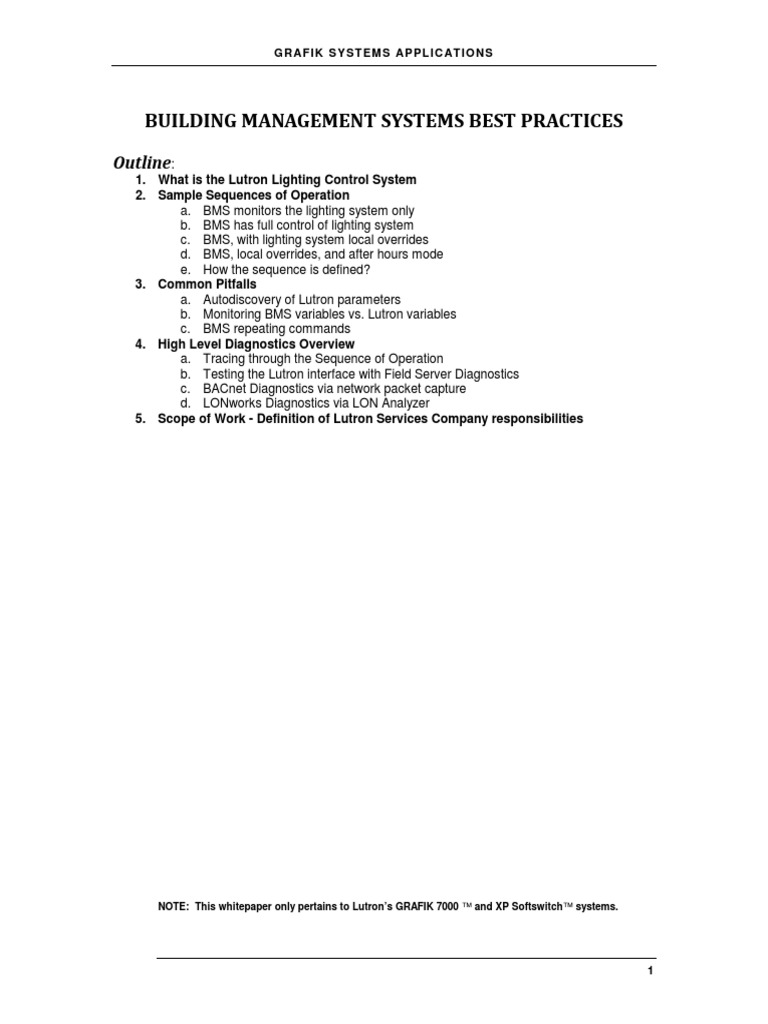 Building MGMT Best Practices | PDF | Input/Output | Technical Support