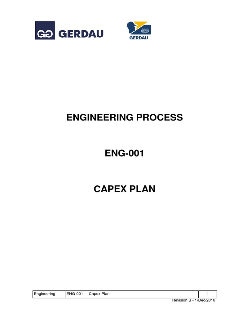 ENG-001 - Capex Plan | Download Free PDF | Reliability Engineering ...