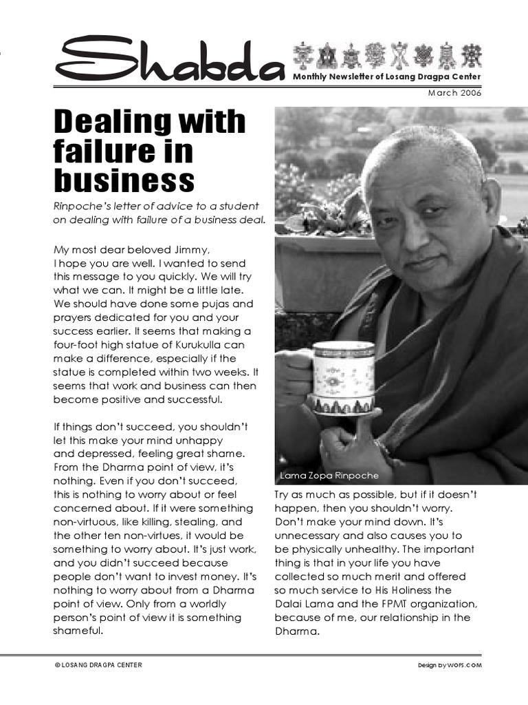 Habda: Dealing With Failure in Business | PDF | Palliative Care ...