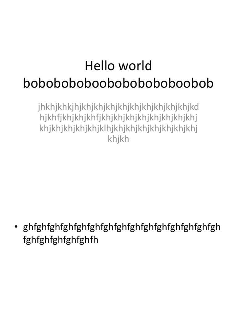Hello World | PDF