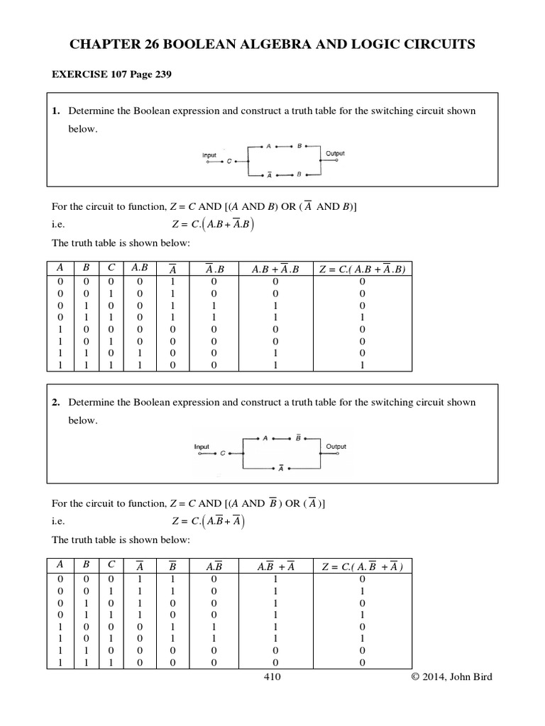Boolean Algebra Problems Pdf Boolean Algebra Mathematical Logic Free 30 Day Trial Scribd