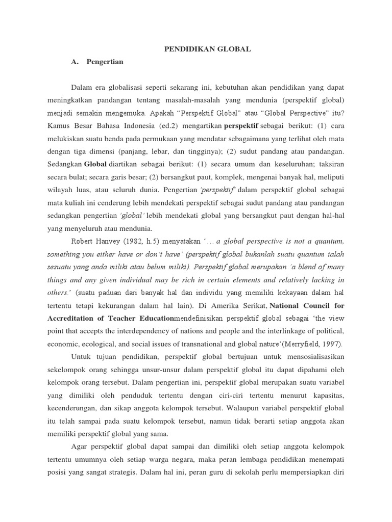 Pendidikan Global | PDF