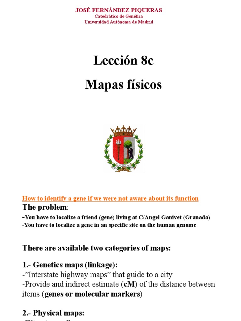 8c. - Mapas Fisicos | PDF | Dna Sequencing | Molecular Cloning