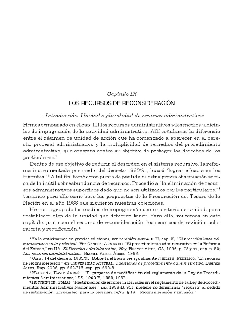 Recurso de Reconsideracion PDF | PDF | Ley procesal | Ley administrativa