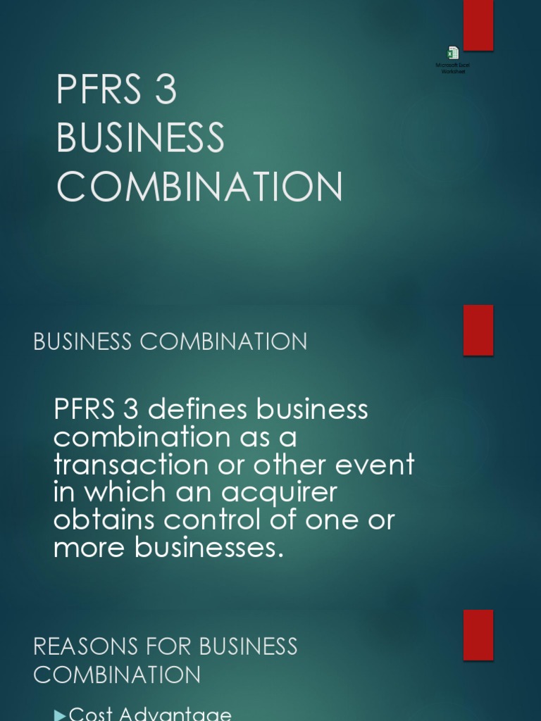 Pfrs 3 Business Combination | PDF | Mergers And Acquisitions | Goodwill ...