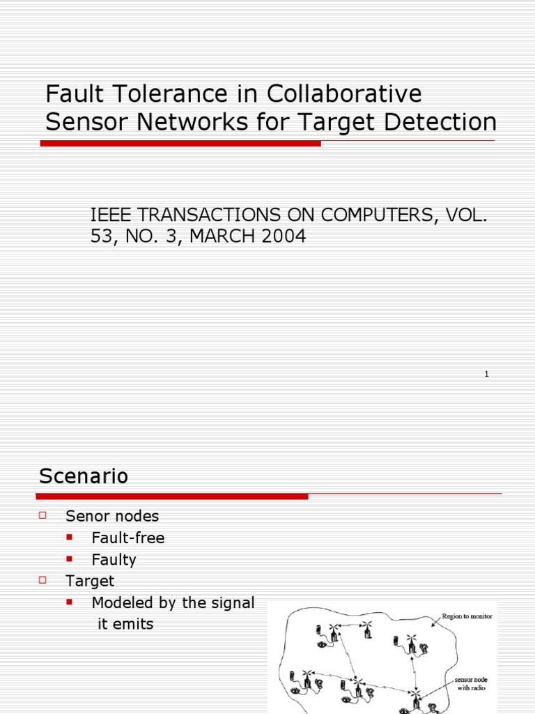 8fault Tolerance in Collaborative Sensor Networks For Target | PDF | Wireless Sensor Network ...