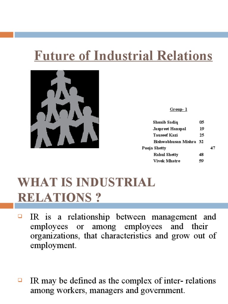 Industrial Relations-Version 2 | PDF | Employment | Trade Union