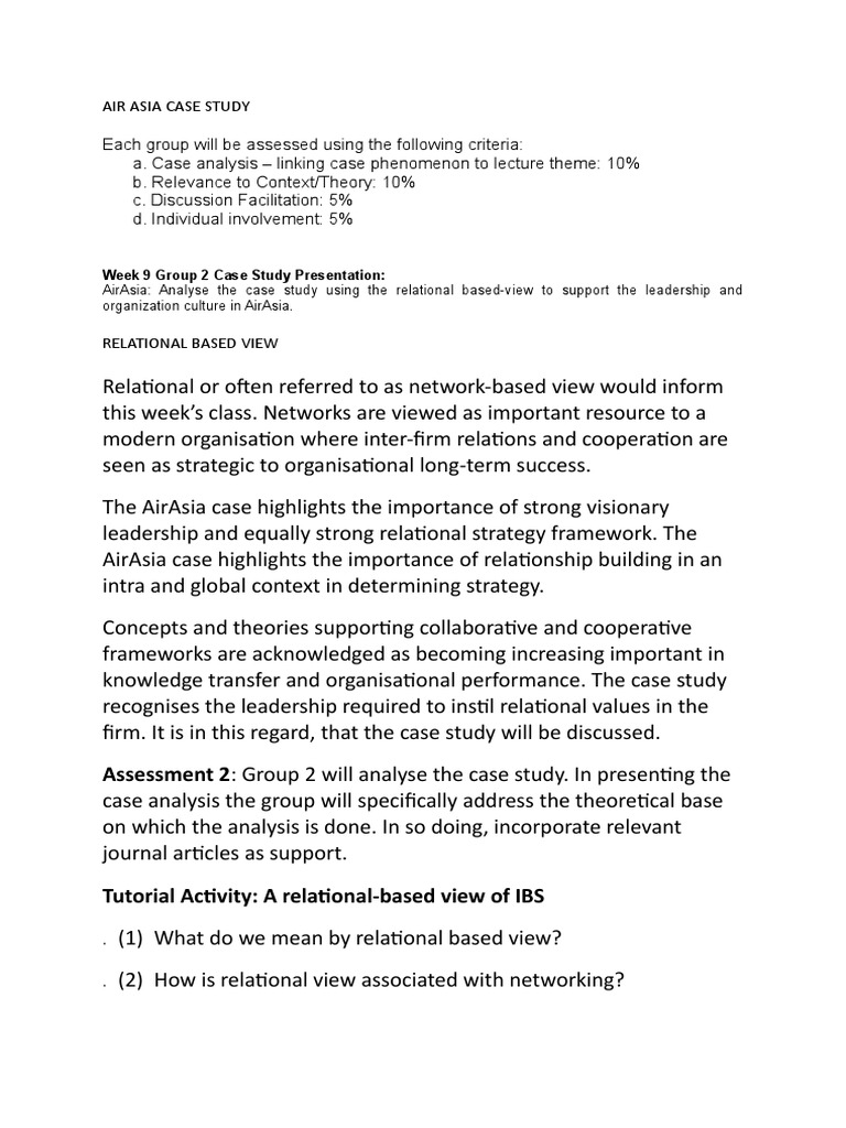 Air Asia Case Study | PDF | Strategic Management | Leadership