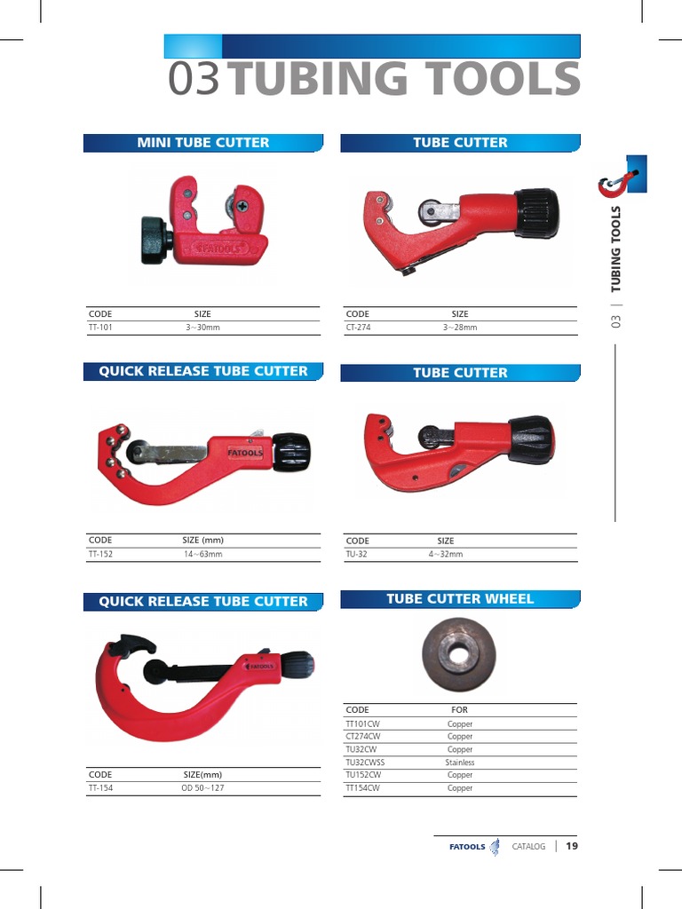 Tubing Tools: Tube Cutter Mini Tube Cutter | PDF | Pipe (Fluid ...