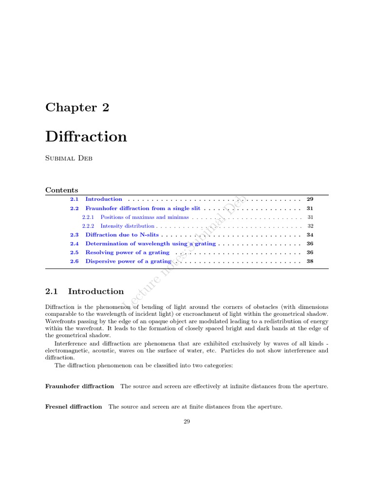 Diffraction: Al D Eb | PDF | Diffraction | Angular Resolution
