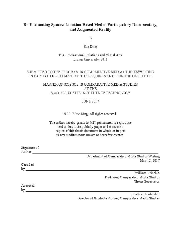 Sue Ding: "Re-Enchanting Spaces: Location-Based Media, Participatory ...