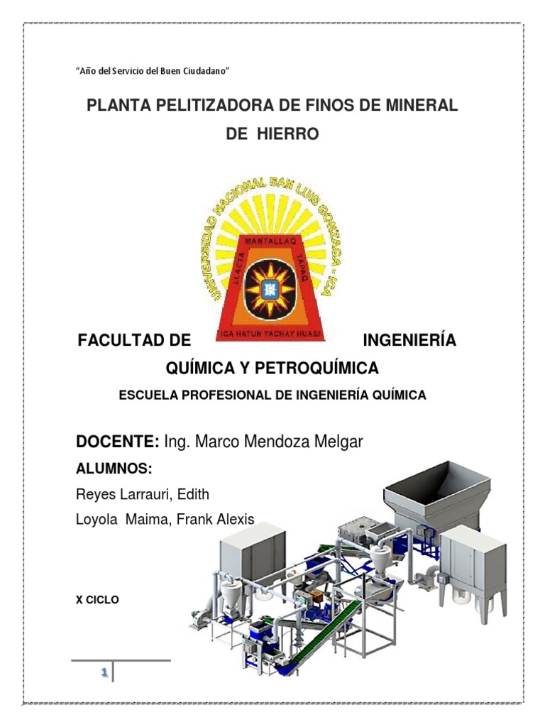 Peletizado Mineral de Hierro | Acero | Temperatura