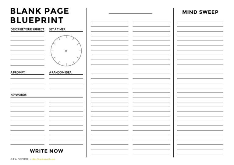 Blank Page Blueprint | PDF