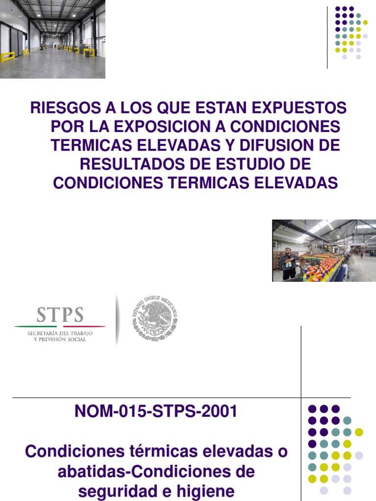 NOM-015-STPS-2001 | Termorregulación | Calor