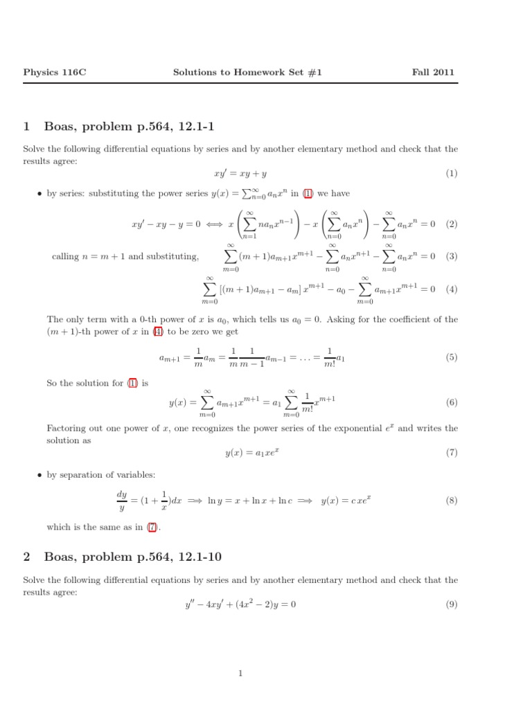 Boas Solutions | PDF | Sine | Trigonometric Functions