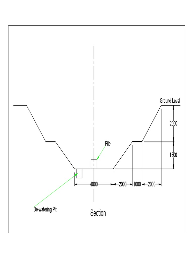 Excavation Drawing Model | PDF