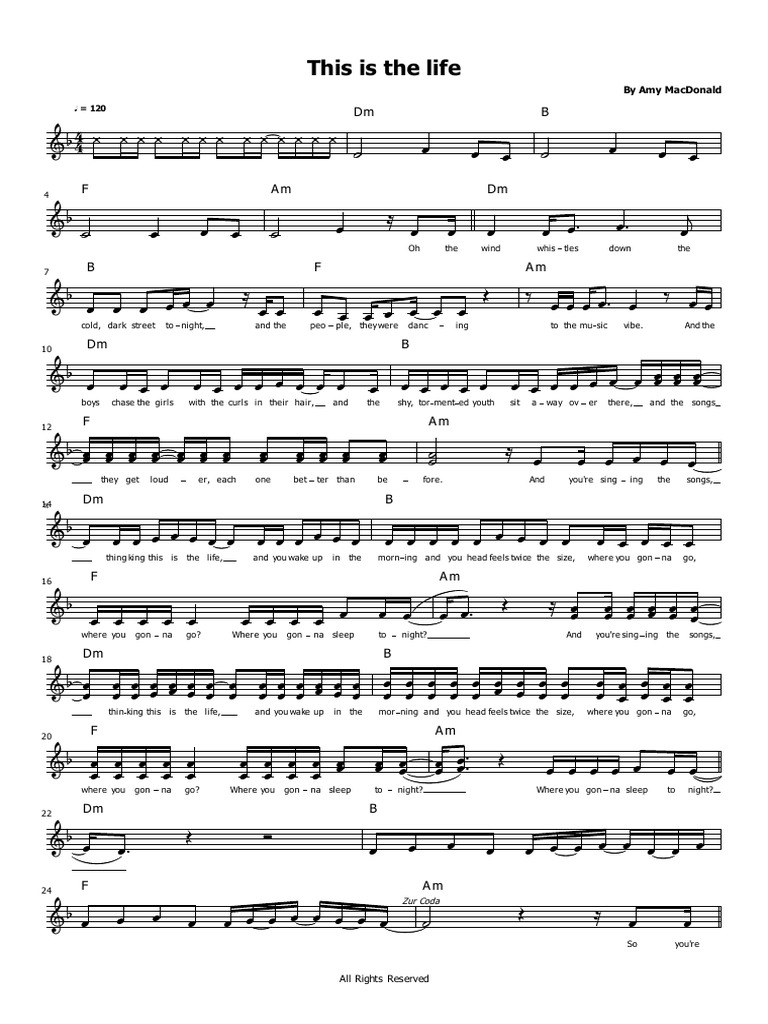 Amy MacDonald - This Is The Life | PDF | Leisure | Entertainment (General)