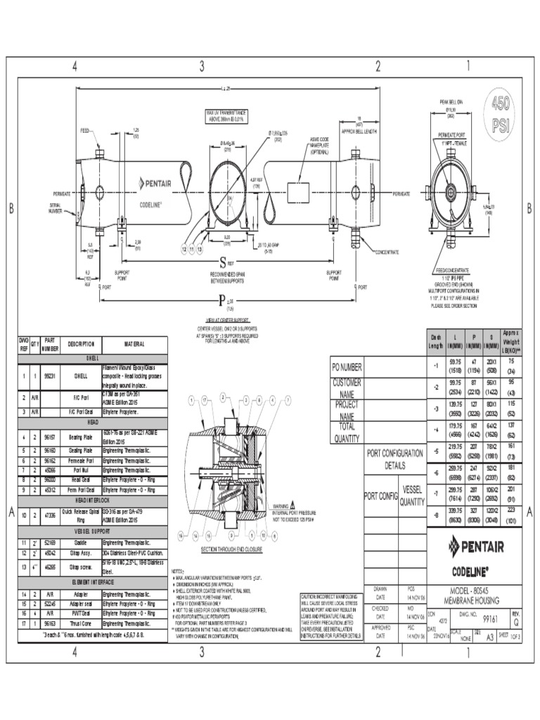 Codeline Drawing 80S45 | PDF | Pipe (Fluid Conveyance) | Corrosion