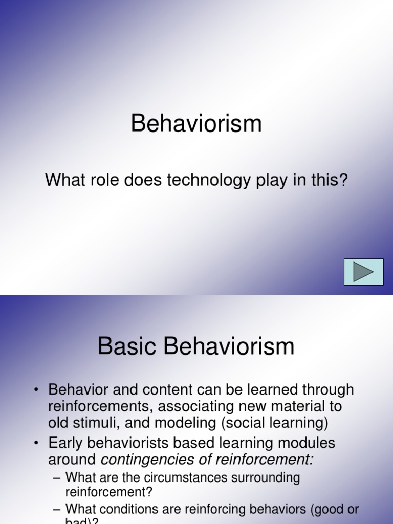 Behaviorism | PDF | Behaviorism | Reinforcement