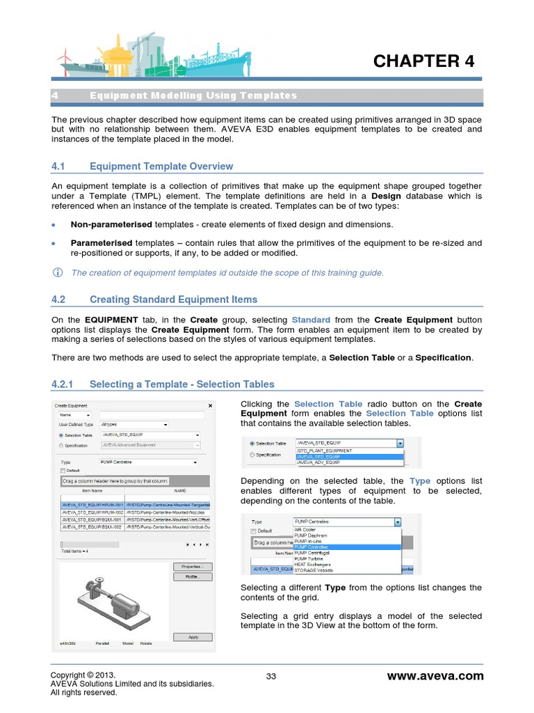 EQUIPMENT MODELLING USING TEMPLATE-Chapter 4 PDF | PDF | 3 D Computer ...