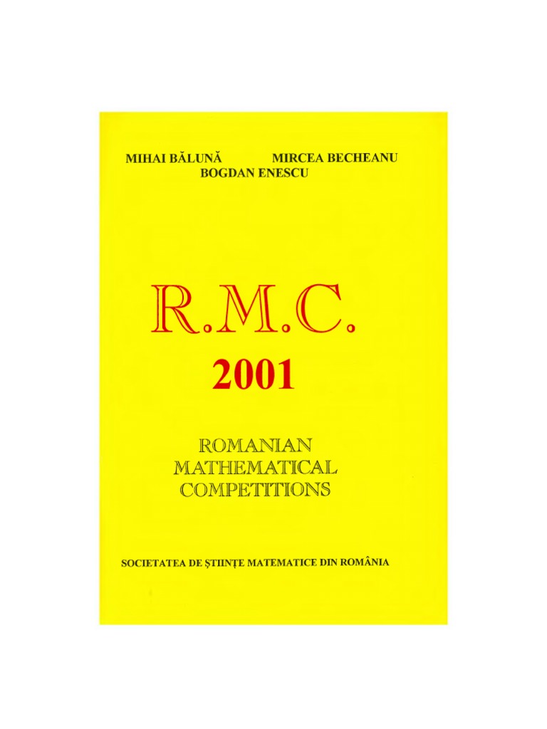 RMC 2001 | PDF