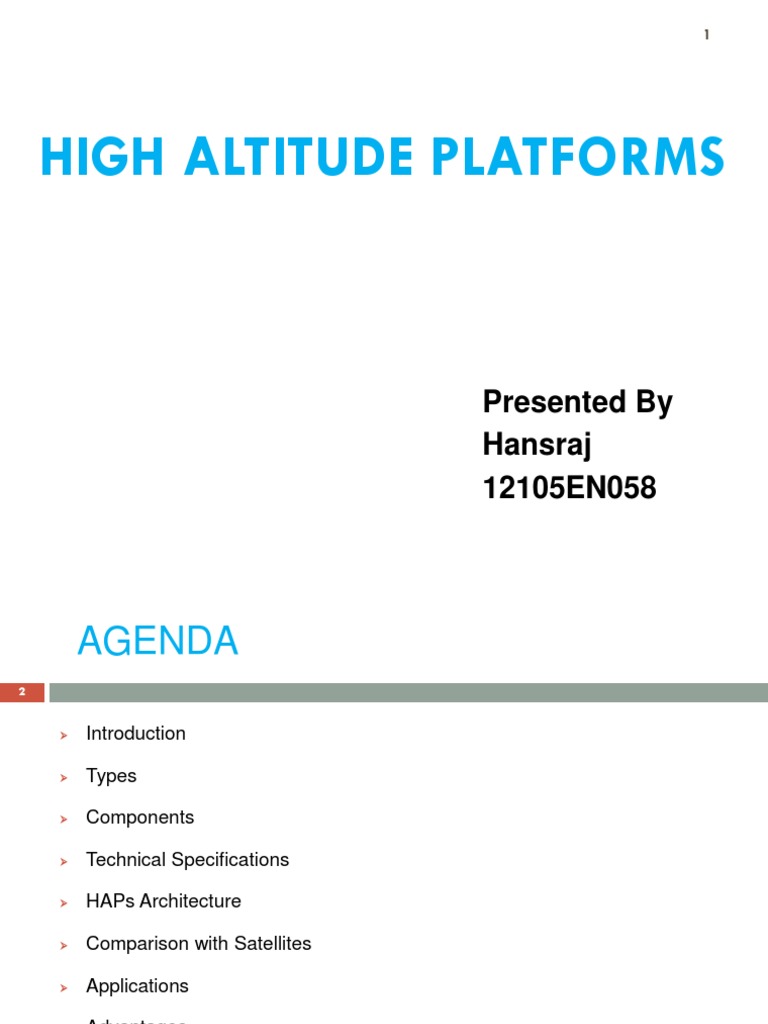 High Altitude Platform | PDF | Telecommunications | Telecommunications ...
