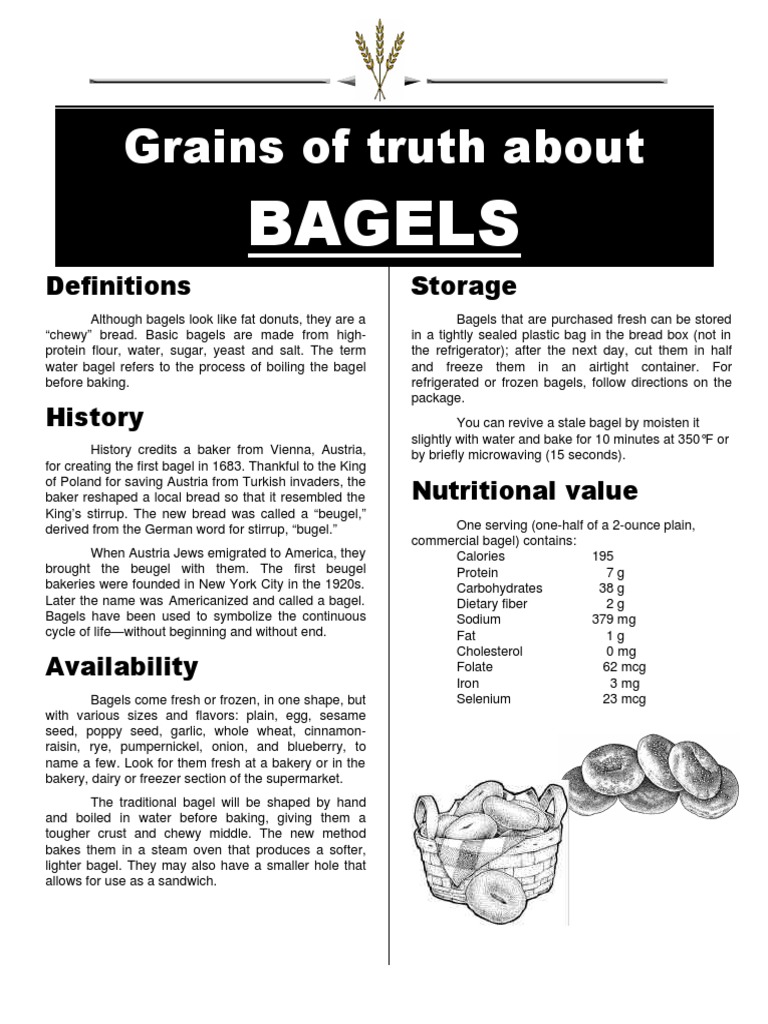 Bagels | PDF | Foods | Cuisine