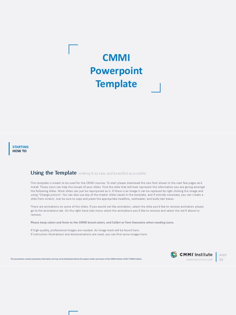 Cmmi Powerpoint Template | PDF | Icon (Computing) | Agile Software ...