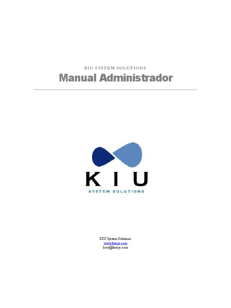 Manual del Administrador de KIU | PDF | Control de acceso a la ...