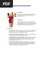 Basic Dance Position in Ballroom Dance | PDF | Dances | Performing Arts