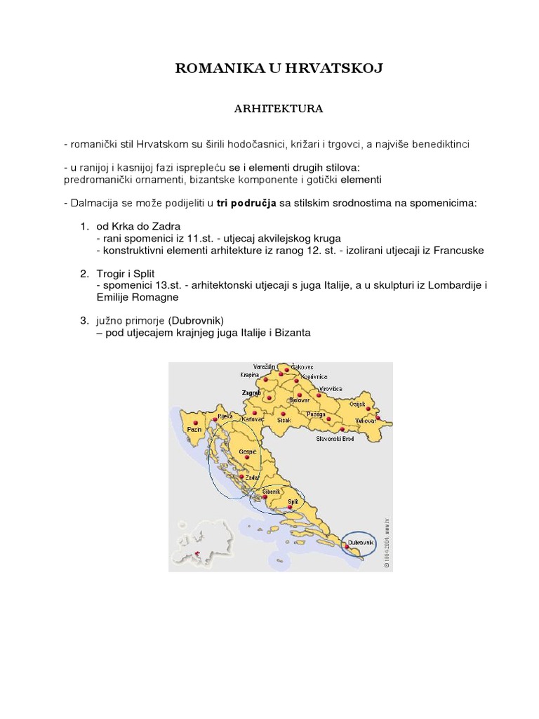Romanika U Hrvatskoj | PDF
