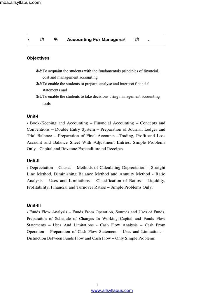 Accounting For Managers | PDF | Management Accounting | Accounting