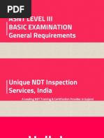 ASNT Level-3 Basic Study Guide With Q&A | PDF