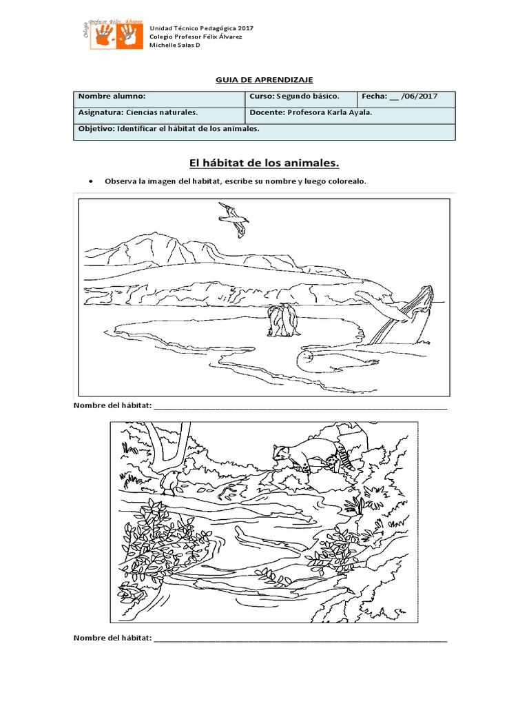 Guia de Ciencias Naturales, Habitats de Los Animales.