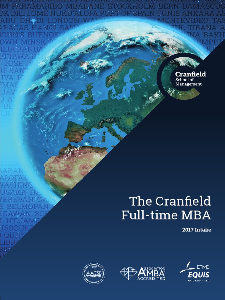 Cranfield Full-Time MBA Program Overview | PDF | Master Of Business Administration ...