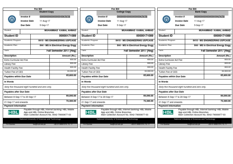 Fee Voucher | PDF | Fee | Invoice