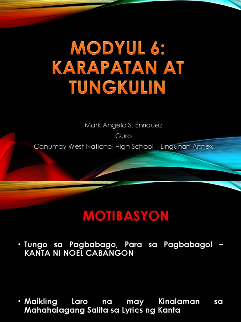 Esp 9 Modyul 6 Pdf