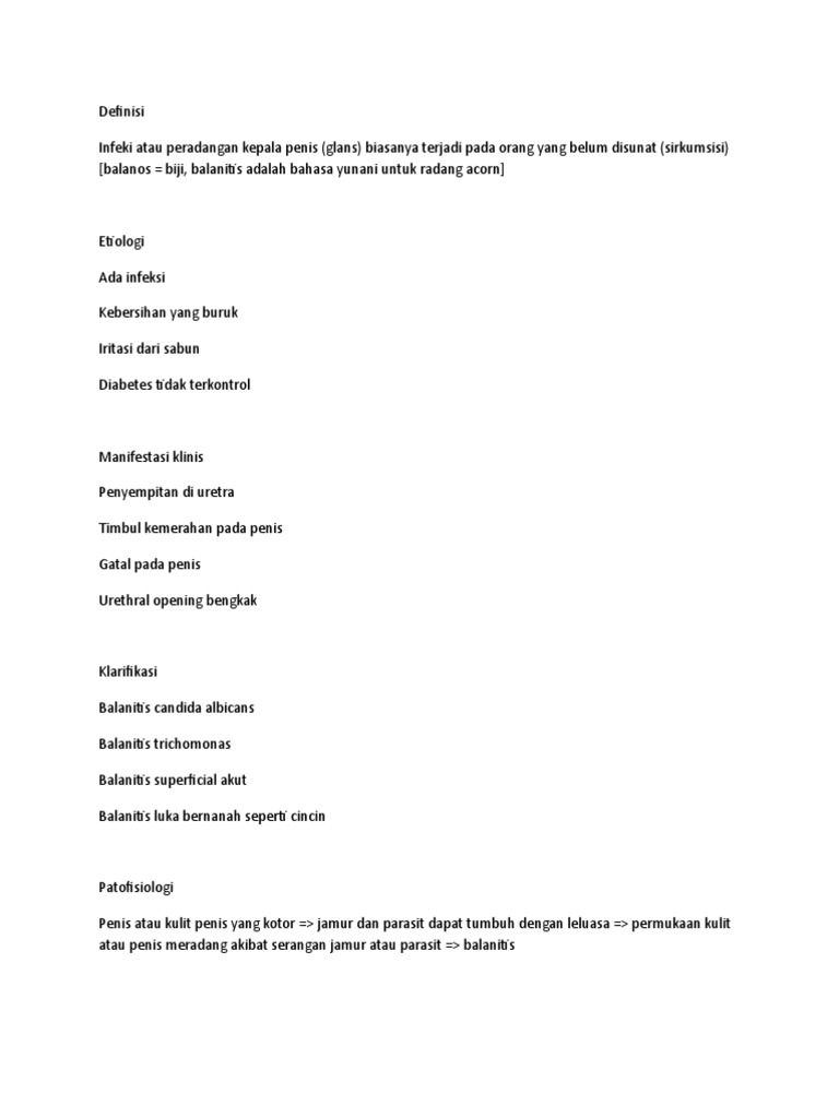 BALANITIS | PDF