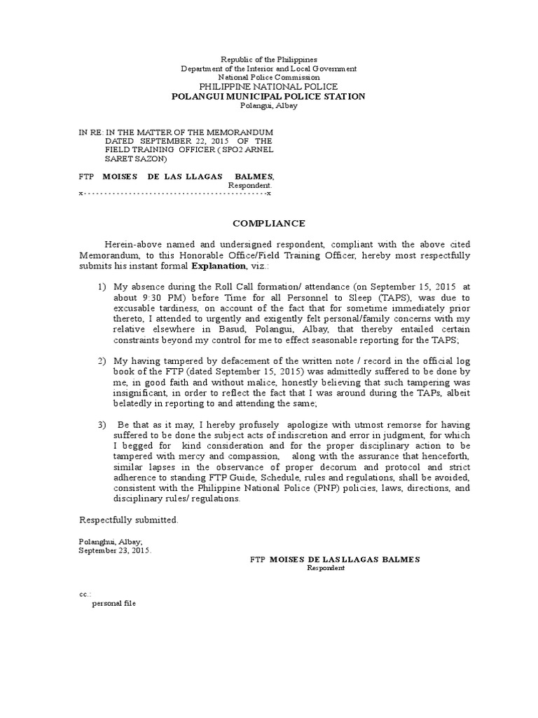 Administrative Cases | Nuisance | Affidavit